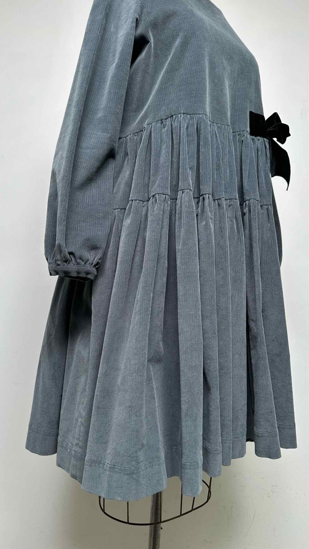 Molly Goddard L/S Corduroy Pleated Bow Dress – TOKIO7