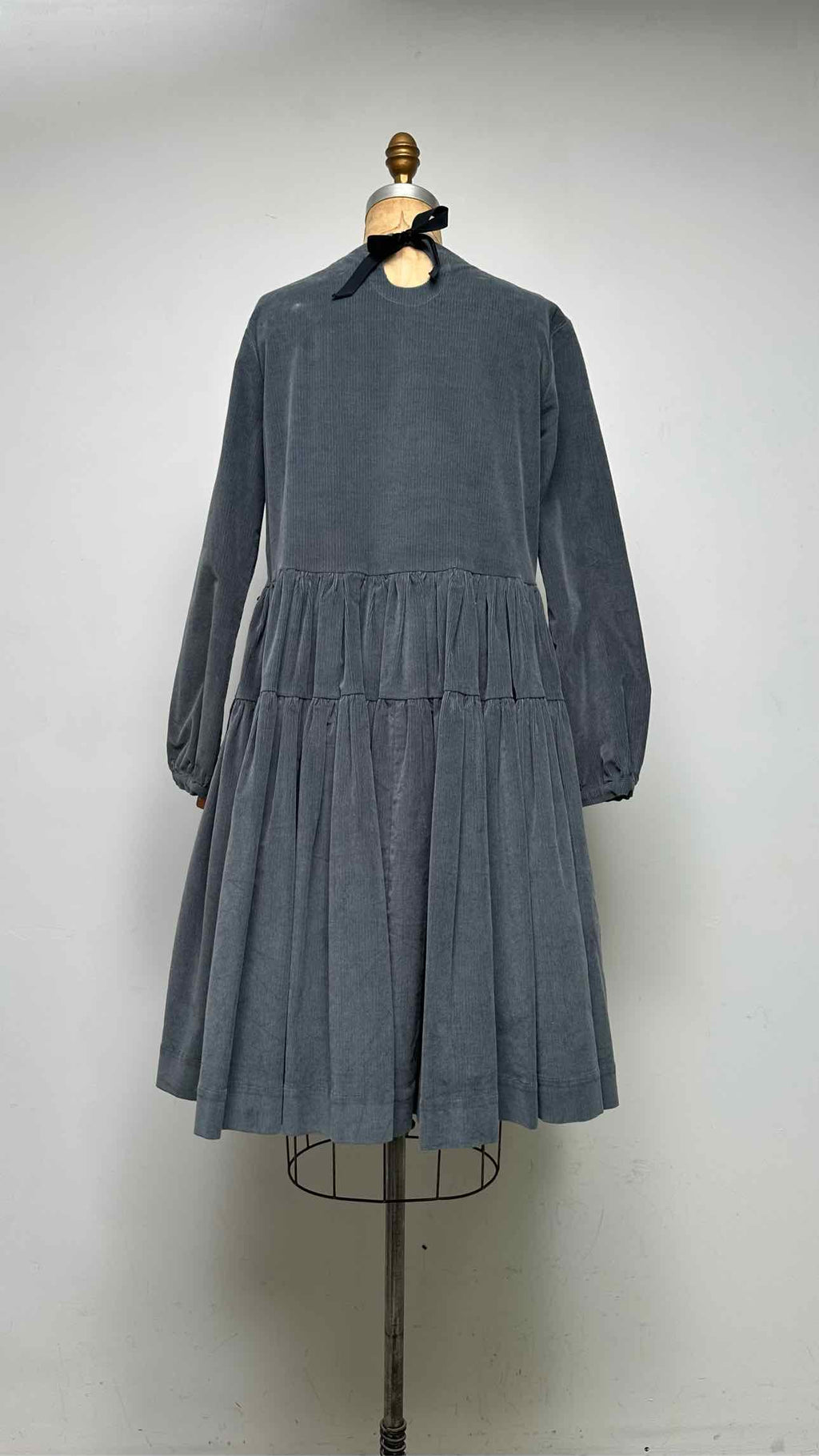 Molly Goddard L/S Corduroy Pleated Bow Dress – TOKIO7