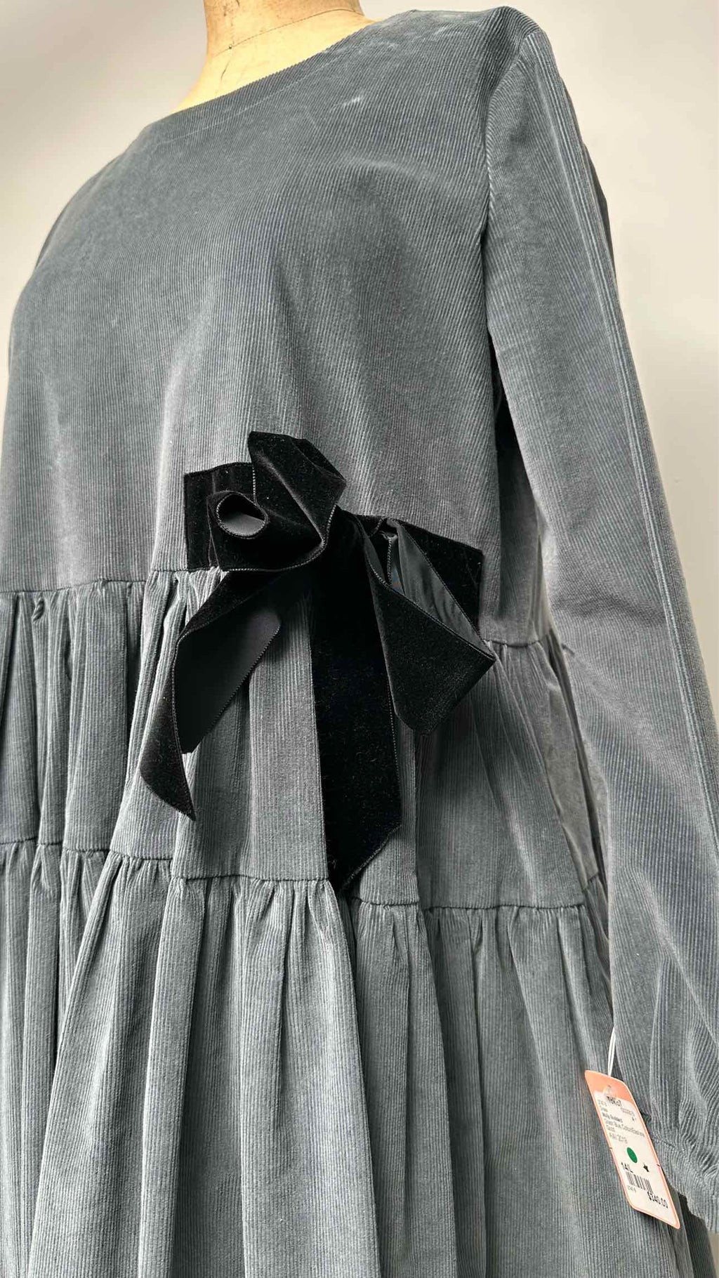 Molly Goddard L/S Corduroy Pleated Bow Dress – TOKIO7